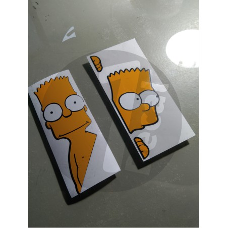Bart Simpson 1pc sticker Decal | Shopee Philippines