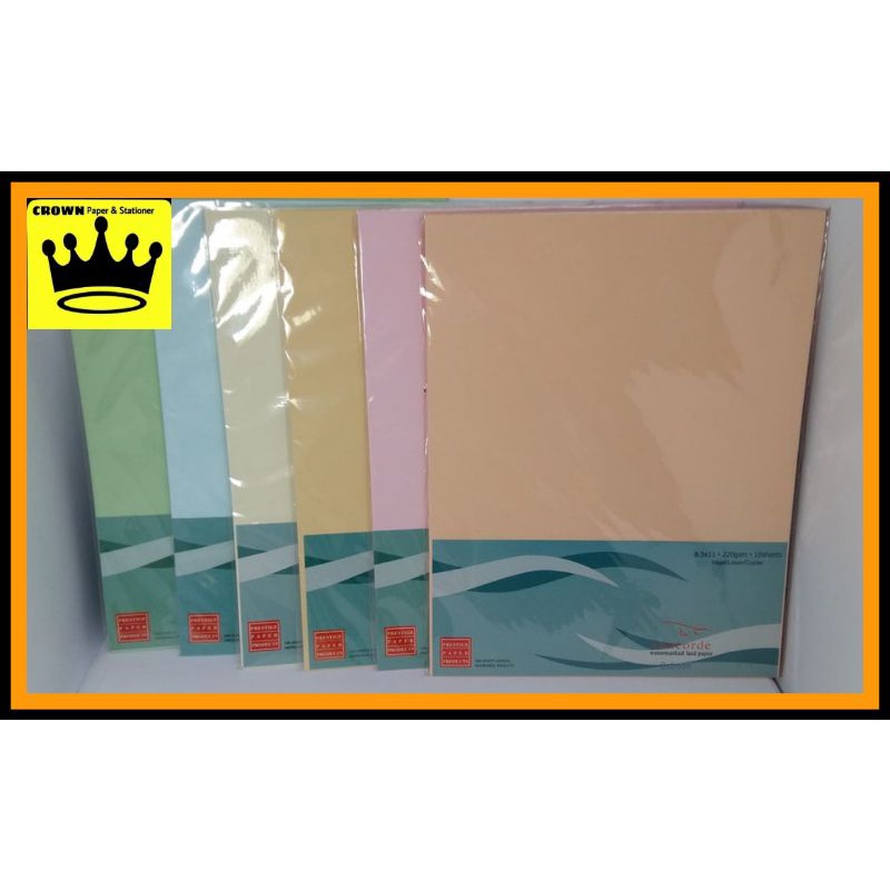 1 PACK SPECIALTY BOARD PAPER Concorde Laid 220 gsm 10sheets per pack ...