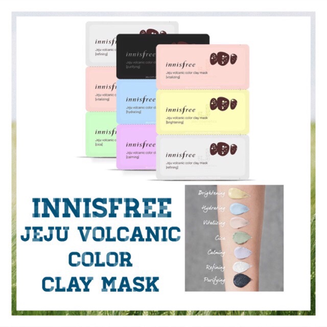 Innisfree Jeju Volcanic Color Clay Mask (1 set) | Shopee Philippines