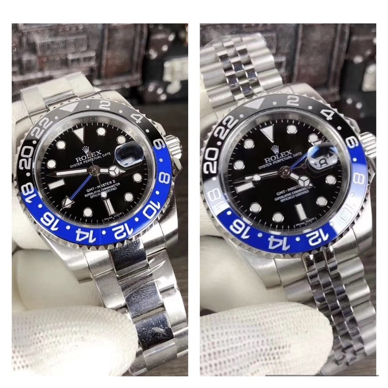 Batman Edition Gmt 2 Rolex With Box Watch Gmt II Watch For Men | Shopee ...