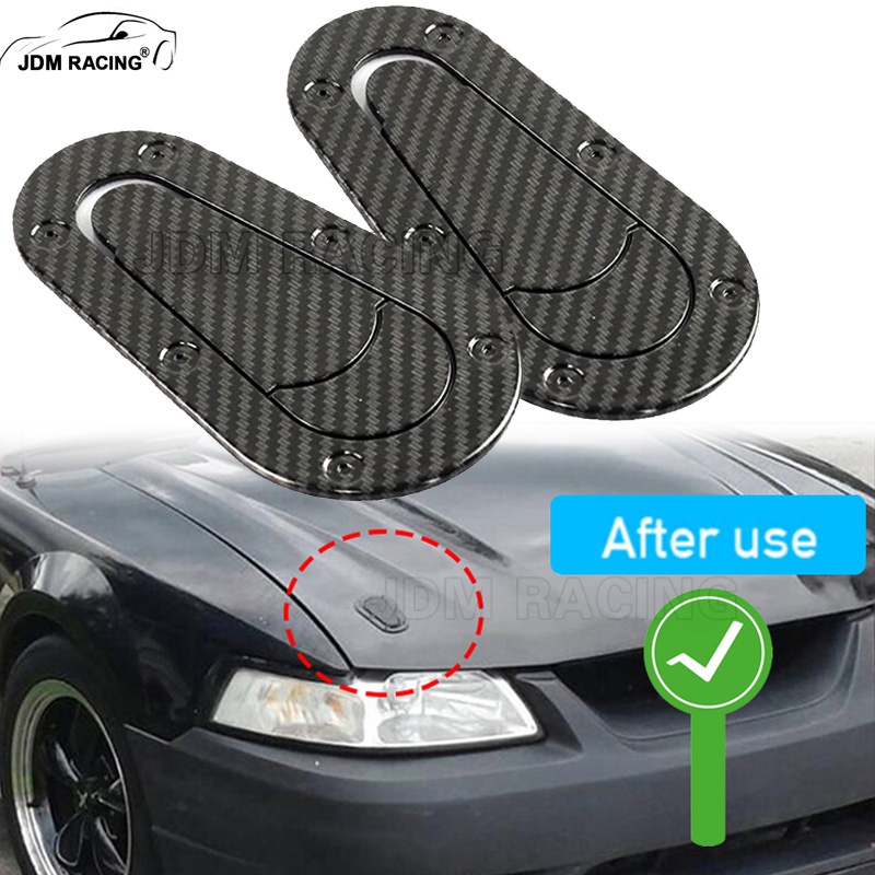 D1 Design Universal Front Bonet Lock Sticker Car Hood Pin Engine Bonnet ...