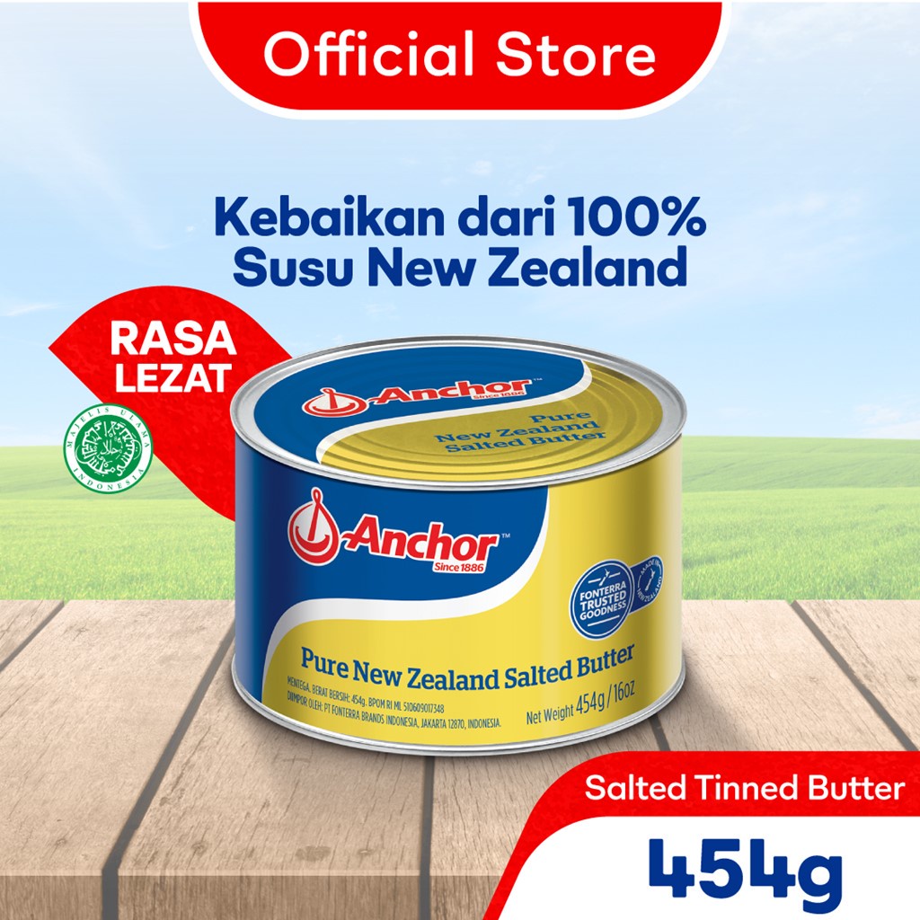Anchor Pure New Zealand Salted Butter 454gr | Shopee Philippines