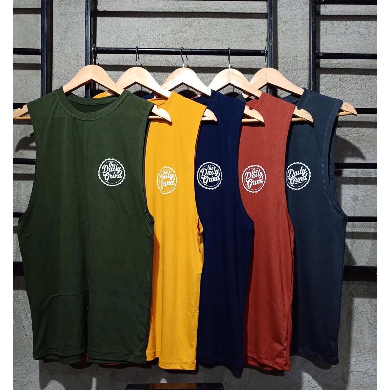 Premium Muscle tee | sando for men with(daily grind & other logo ...