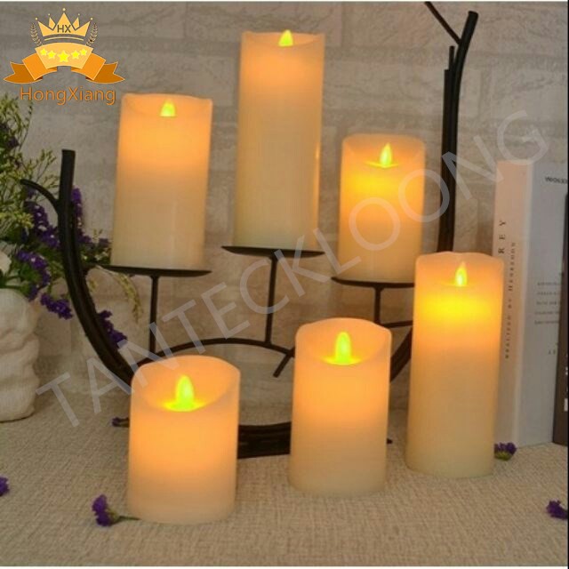 LED flameless candle lamp tea light lamp family birthday decoration ...