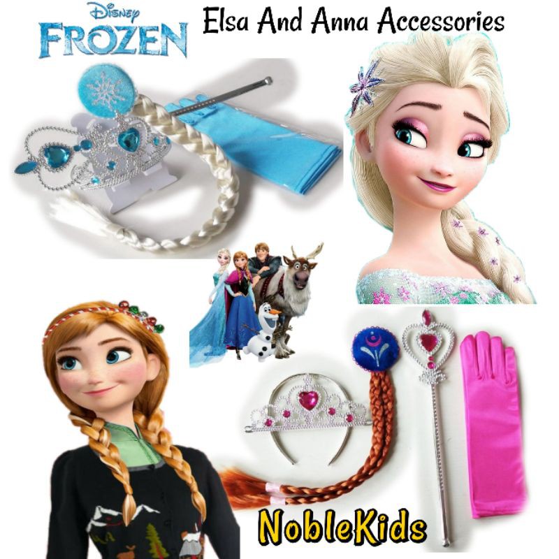 Frozen Accessories set For Kids (Elsa And Anna) | Shopee Philippines