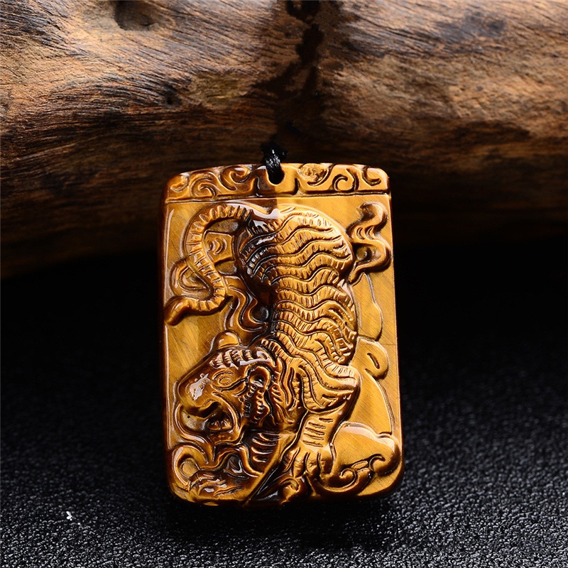 Natural Tiger Eye Stone Tiger Pendant Pendant Men's and Women's Zodiac ... Natural Tiger Eye Stone Tiger Pendant Pendant Men's and Women's Zodiac ...