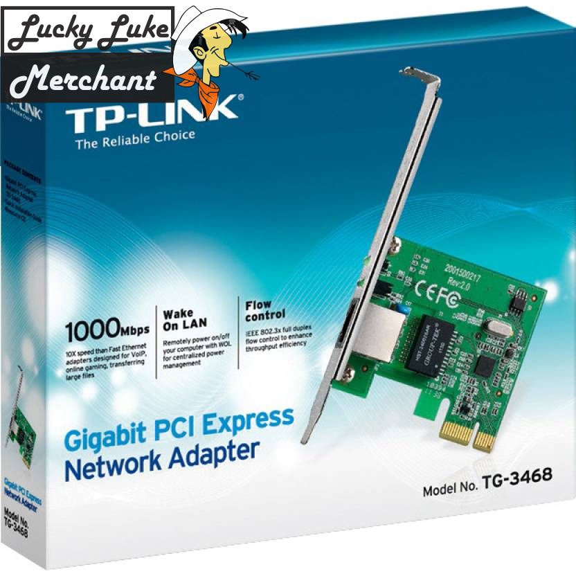 Lan Card Gigabit Realtek Pci express 100 1000 Mbps TP-Link TG-3468 ...