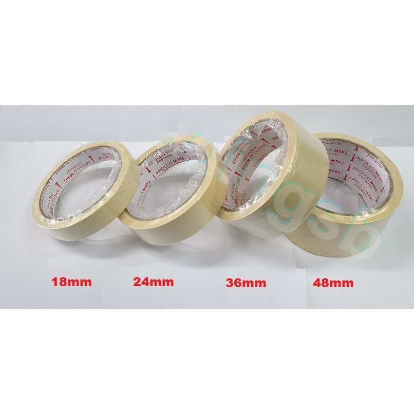 M-One/Apollo Masking Tape M500/Apollo M502 Maskin Tape Kertas (1 Box ...