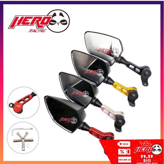 Hero CNC Side Mirror Big Size Clear Lens 1:1 Universal made in Thailand ...