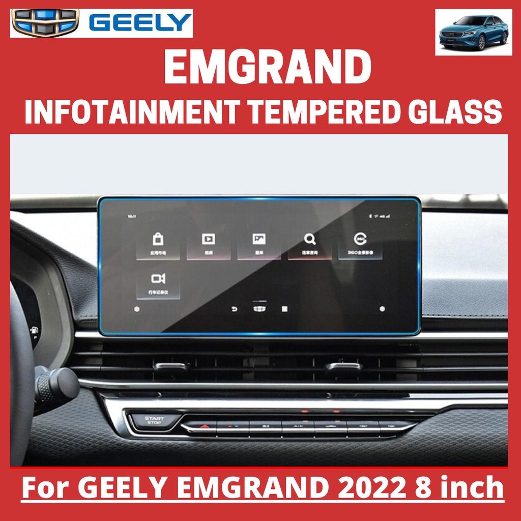 GEELY EMGRAND 2023-2025 Infotainment Tempered Glass Screen Protector ...