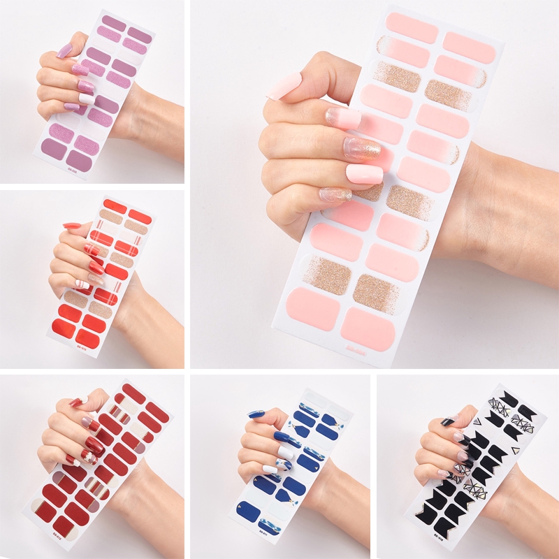 (Not UV Sticker) SS001-020 Finger DIY Normal Nail Sticker Fashion ...