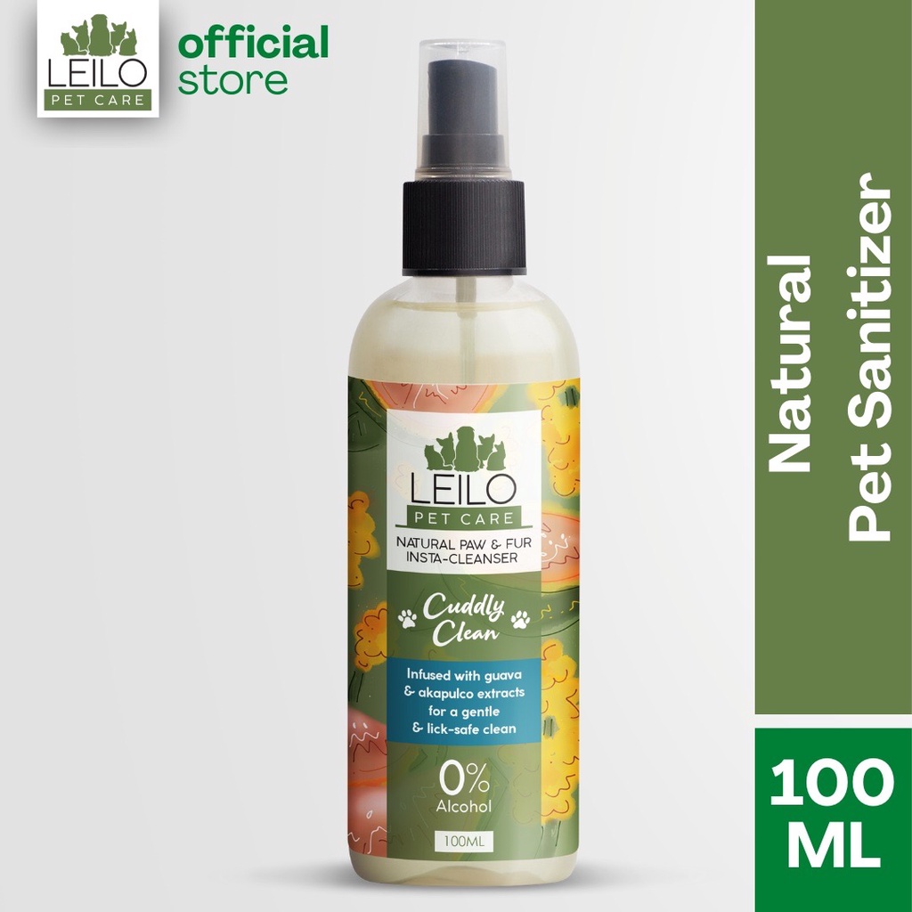 LEILO PET CARE Natural Pet Sanitizer, Gentle and Lick-Safe Clean, 100ml | Shopee Philippines