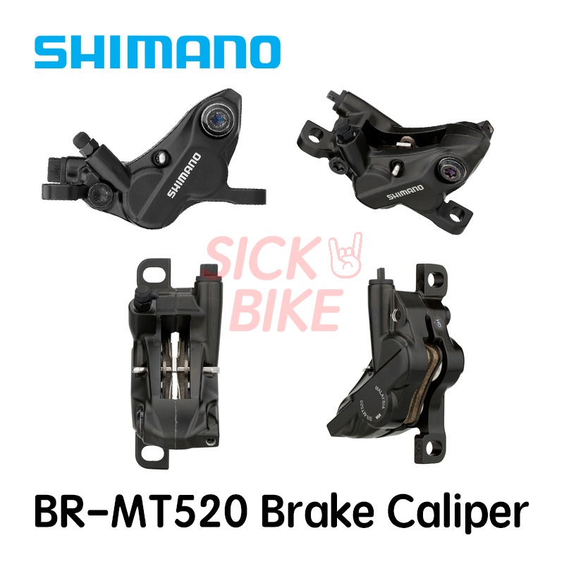 Shimano BR-MT520 MTB Hydraulic Disc Brake Caliper 4-Piston With Brake ...