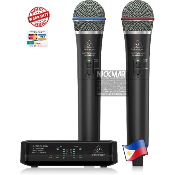 BEHRINGER ULM302MIC Wireless dual Handheld Mic System | Shopee Philippines