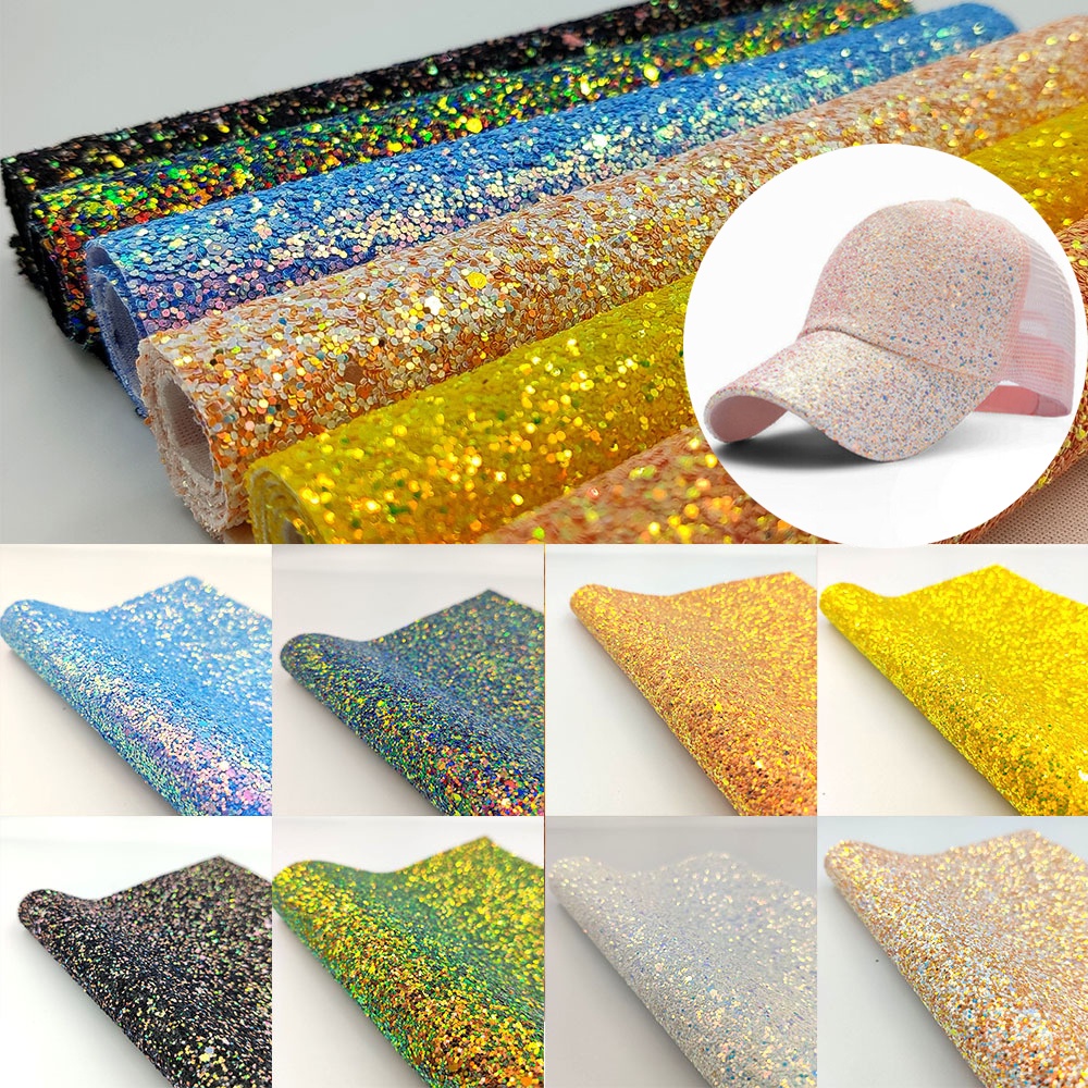 8 Colors Sequins Sheets Glitter Stickers for Leather Bag,Hairpin,Craft ...