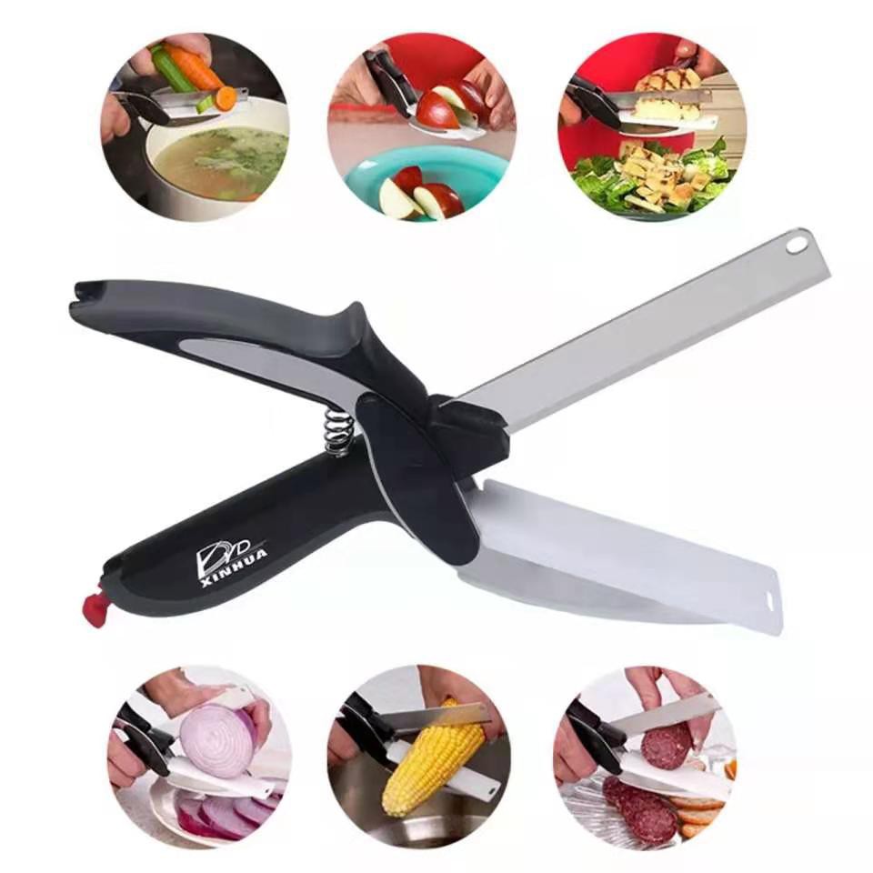 Kitchen Vegetable Shears Portable Household and Stainless Steel Food ...