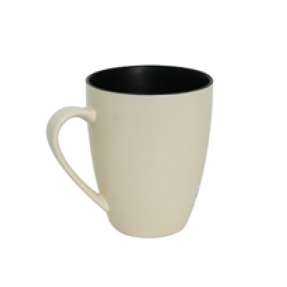 Porcelain Mug Matte Cream/Black 300cc | Shopee Philippines