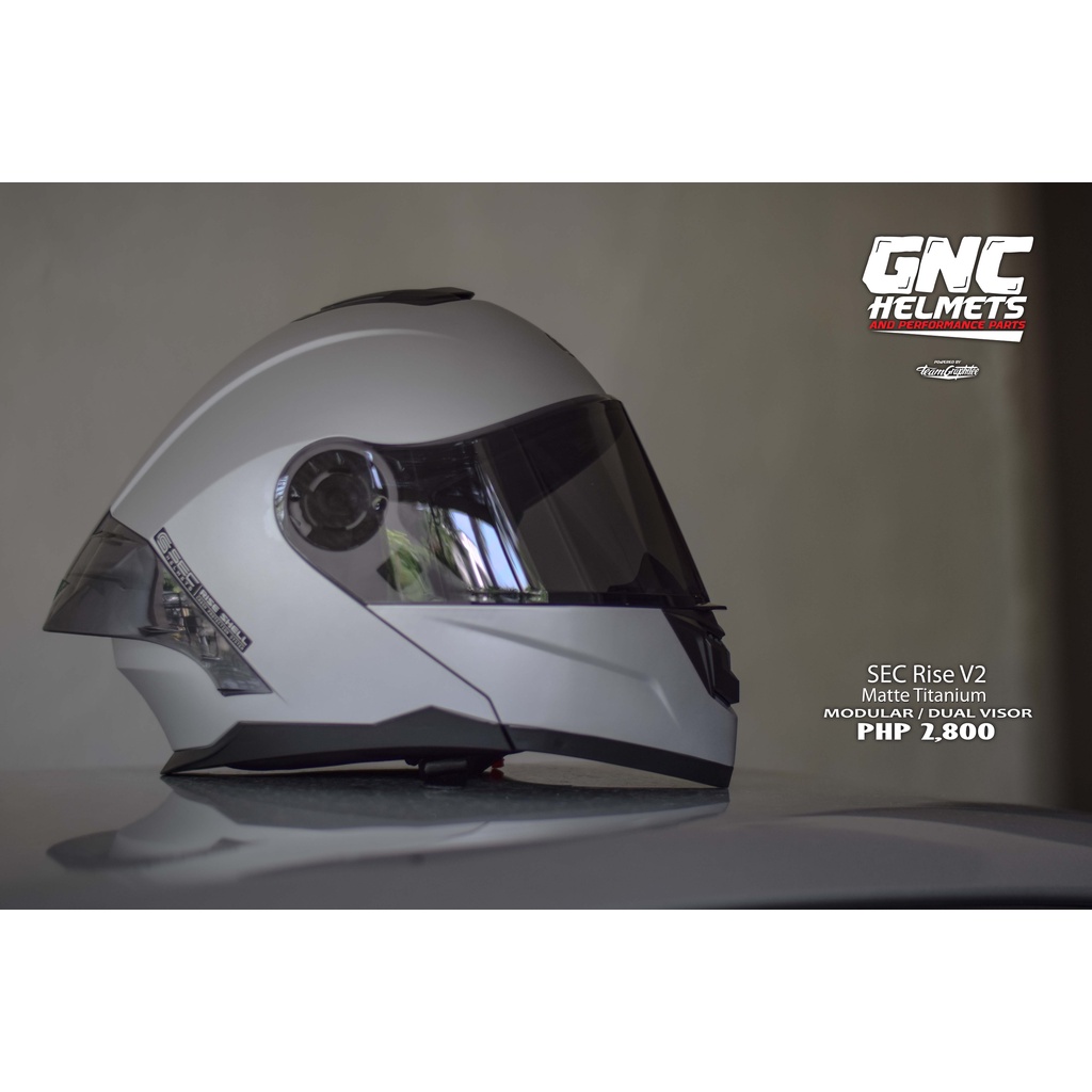 SEC Rise V2 Modular/Dual visor (Free Helmet Disinfectant) | Shopee ...