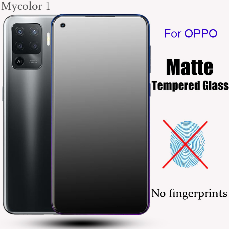 Matte Tempered Glass Screen Protector For OPPO A5 A5i A3 Pro A3X A60 A38 A18 A98 A95 A96 A94 A78 ...