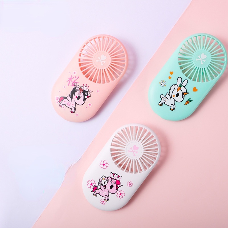 Tokidoki Unicorn Figure Mini Electric Rechargeable Fan Carry-on USB ...