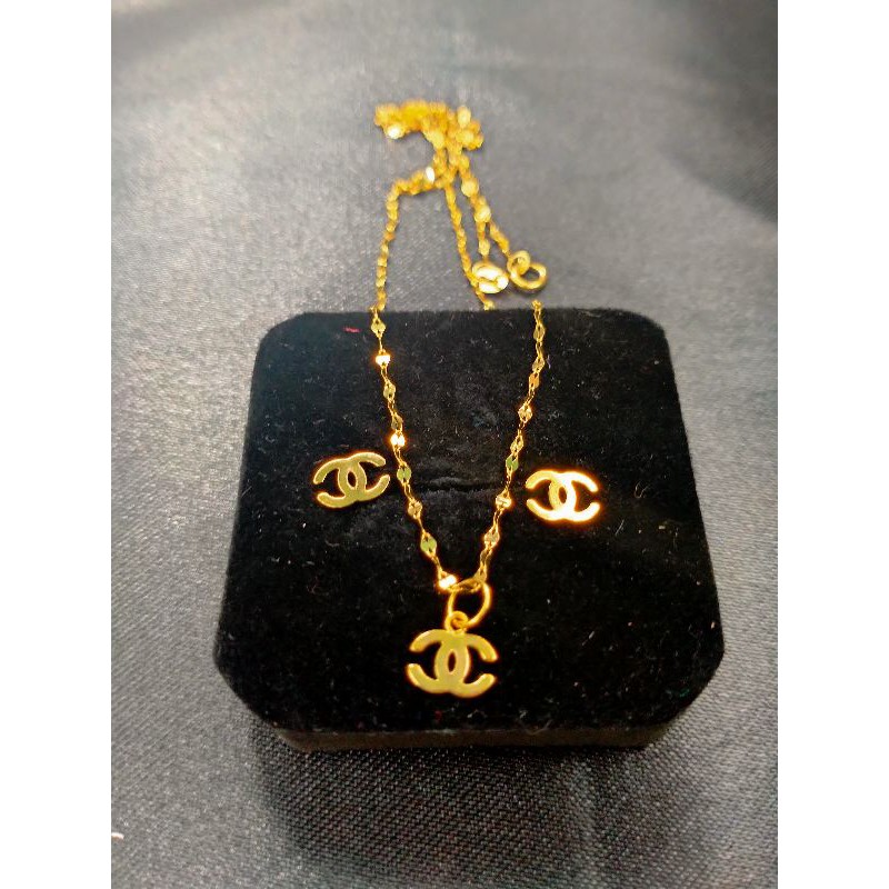 PAWNABLE 18K SAUDI GOLD SET 18" 20" | Shopee Philippines