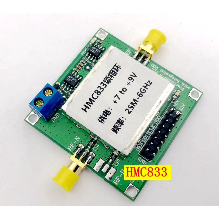 Hmc833 25m 6ghz Rf Signal Source Phase Locked Loop Pll Sweep Frequency Source Stm32 Control Tft
