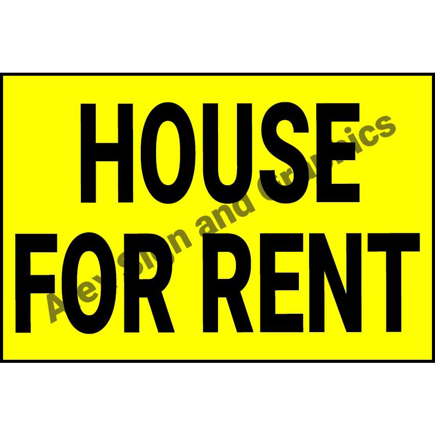 House for Rent PVC Signage - A4 Size (7.5 x 11.25 inches) | Shopee ...