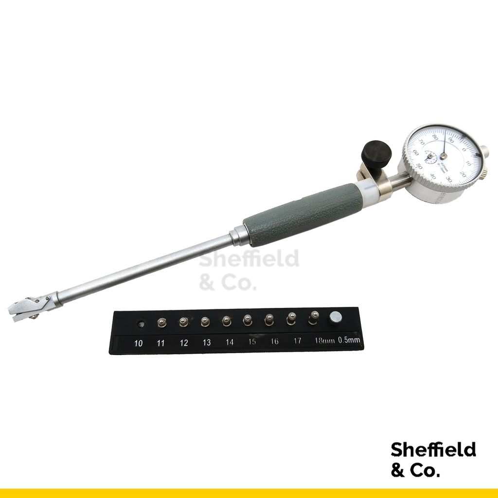Sheffield Internal Dial Indicator (Bore Gauge), 10-18mm x 0.01mm ...