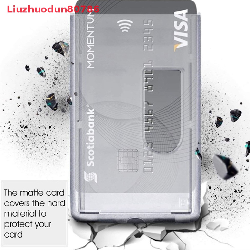 Liuzhuodun80786 Slim Heavy Duty ID Badge Holders Hard Plastic Clear ...
