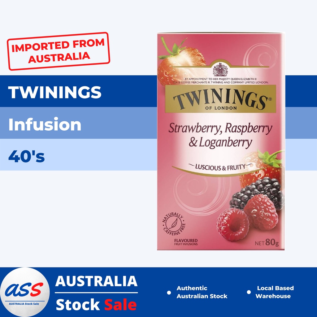 Twinings Strawberry, Raspberry & Loganberry (40's) | Shopee Philippines