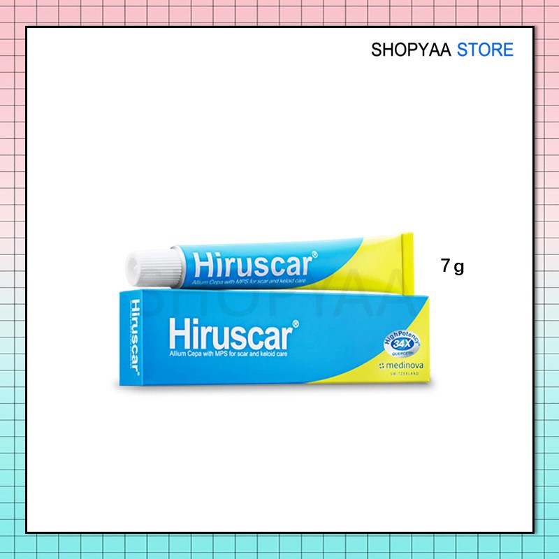 X Have stock x (HIRUSCAR HIRUSCAR HIRUSCAR 7g. Gel for scar skin Can be ...