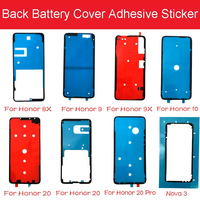 Adhesive Sticker For Huawei Honor 8 9 10 Lite 8X 9X 20 20i 20Pro Nova 3 ...