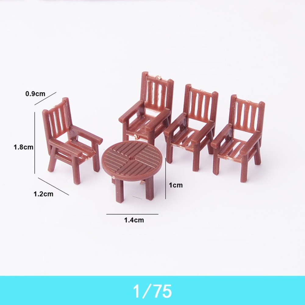 Tables And Chairs Model Kit Building Model Landscape Micro Sand Table ...