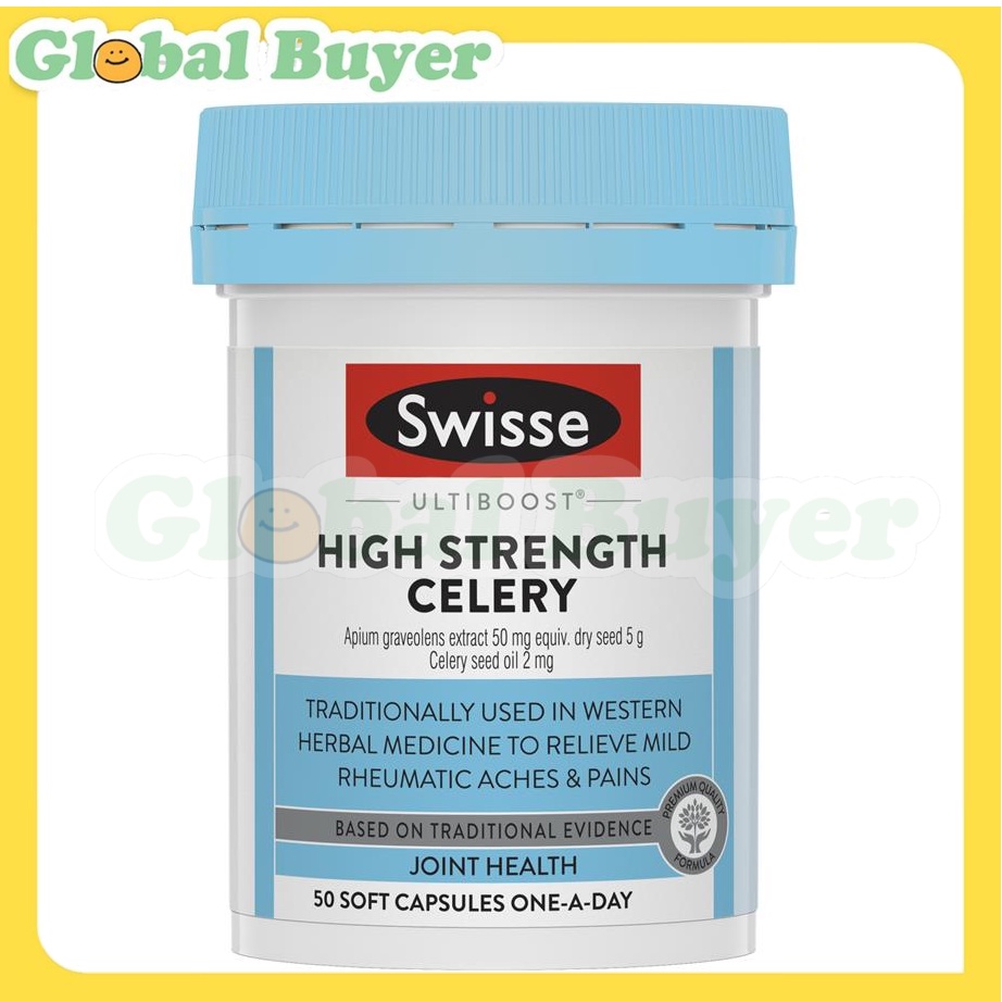 Swisse Ultiboost High Strength Celery 5000mg 50 Tablets | Shopee ...