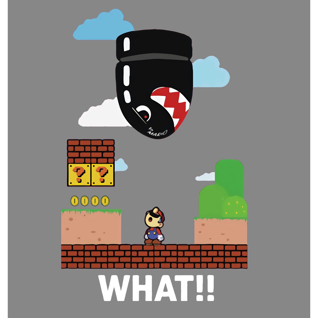 Leopard Mario Bros Sticker on Clothes Super Marios Patch DIY Thermal ...