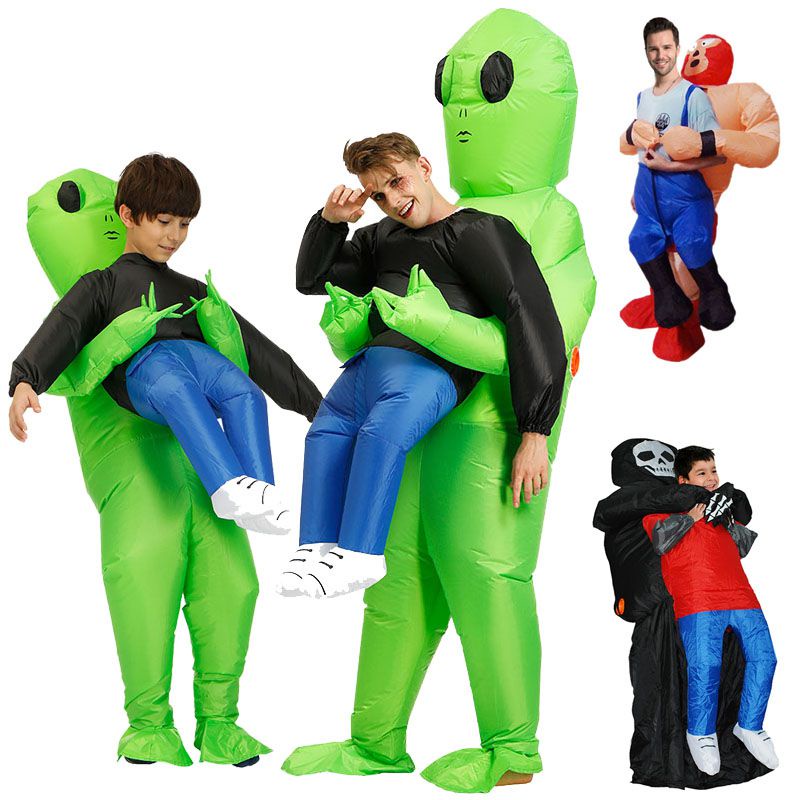 Newest Inflatable ET Azrael Wrestler Cosplay Costume Wrestler Outfit ...