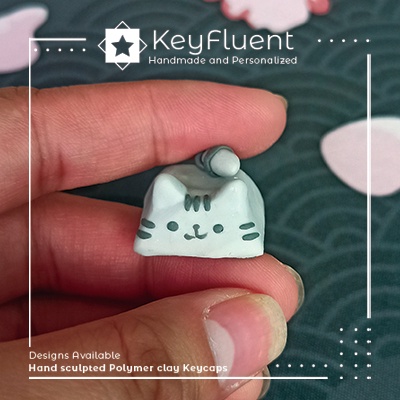 Pusheen and Pug Artisan Polymer Clay Keycaps | Shopee Philippines
