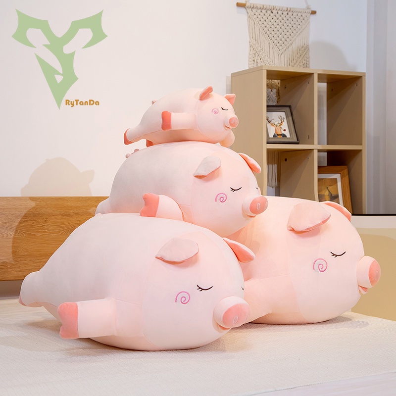 Pink Pig Plushy Stuff Plushies for Girls Babies Stuffed Toy Cute Doll ...