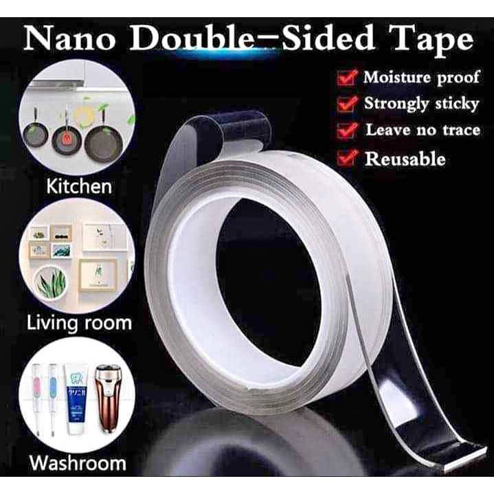 Double Sided Transparent Tape 1M/5M | Shopee Philippines