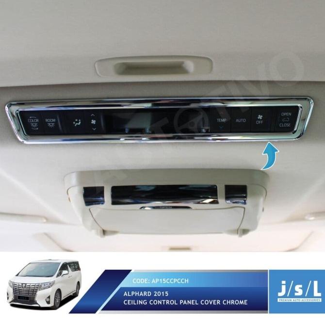 All New Alphard List Roof Panel Jsl/Ceiling Control Panel Cover Chrome ...