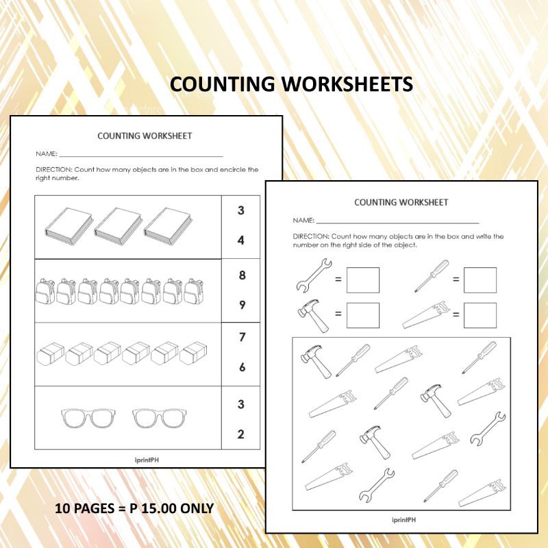 KIDS ACTIVITY WORKSHEETS - alphabet, number, tracing, cvc, sight words ...