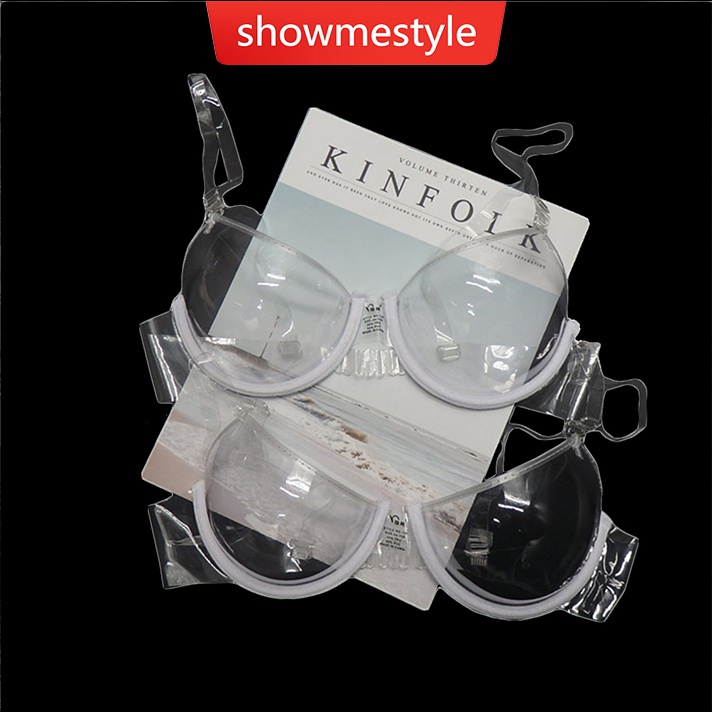 SMS Women Transparent Clear Bra Invisible Strap Plastic Bra Disposable ...
