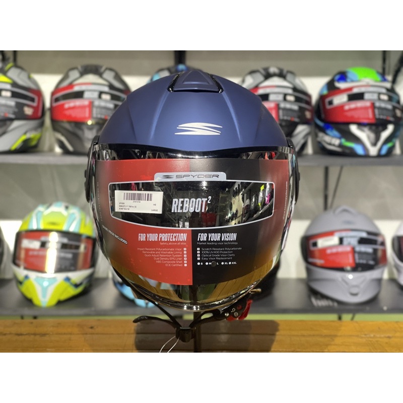 SPYDER REBOOT 2 Half-face Helmet with Free Clear Visor (PASTEL ...
