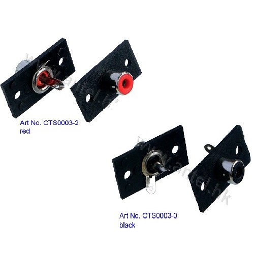 1 Way RCA Terminal Wall Panel Plate Input Chassis Socket Audio AV ...