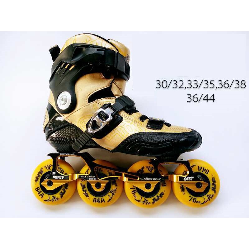 professional Carbon fiber 85a pu wheel skates brake flat shoes ...