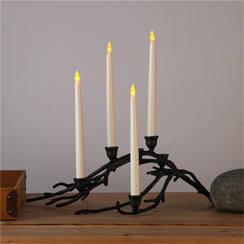 Battery Operated LED Long Candle Light For Wedding Party Table Decor ...