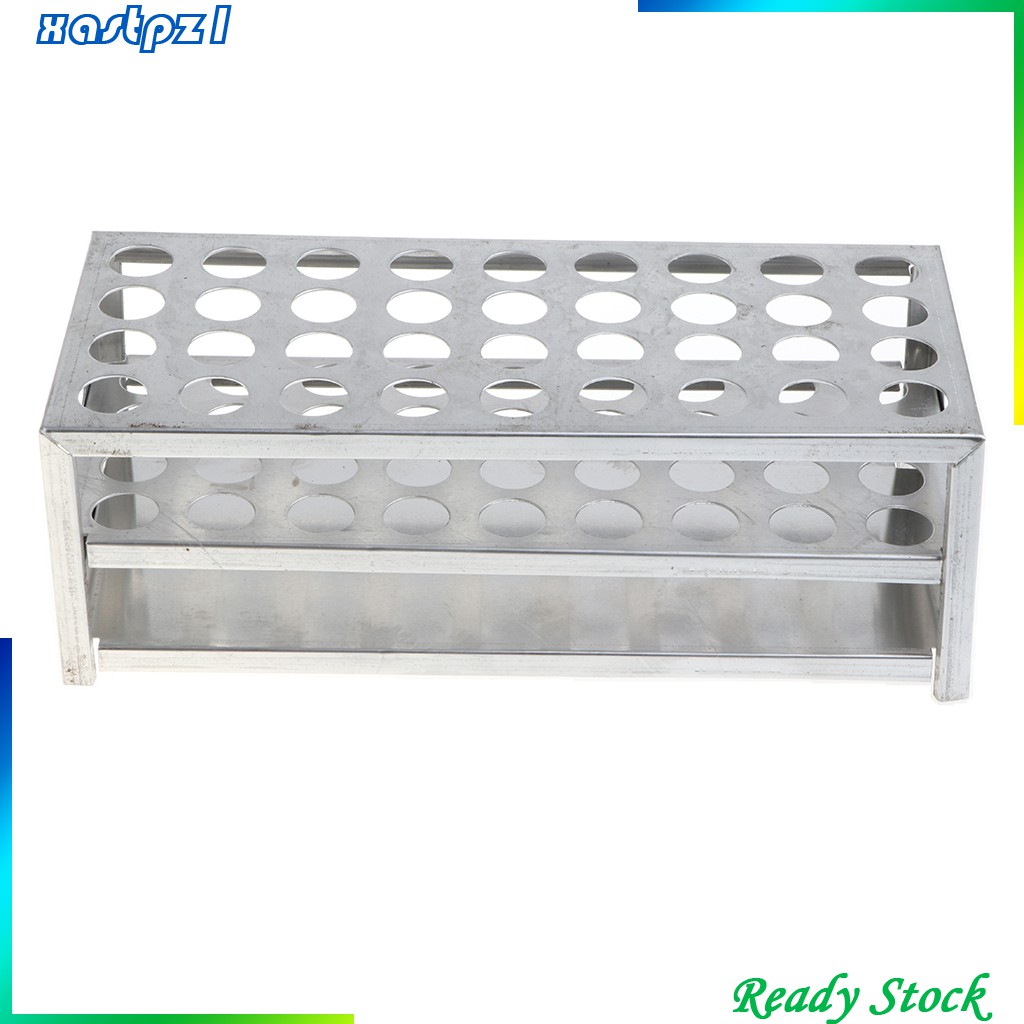 [ Aluminum Test Tubes Racks Centrifugal Pipe Stand Bracket 15.5mm x 36 ...