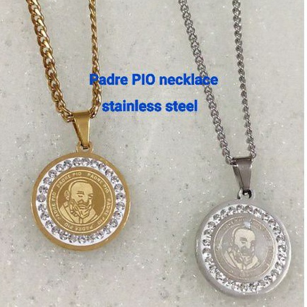PADRE PIO NECKLACE (RELIGIOUS NECKLACE) | Shopee Philippines