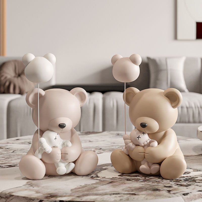 Bedroom Bear Ornaments Nordic Home Decorations And Display Table Statue ...