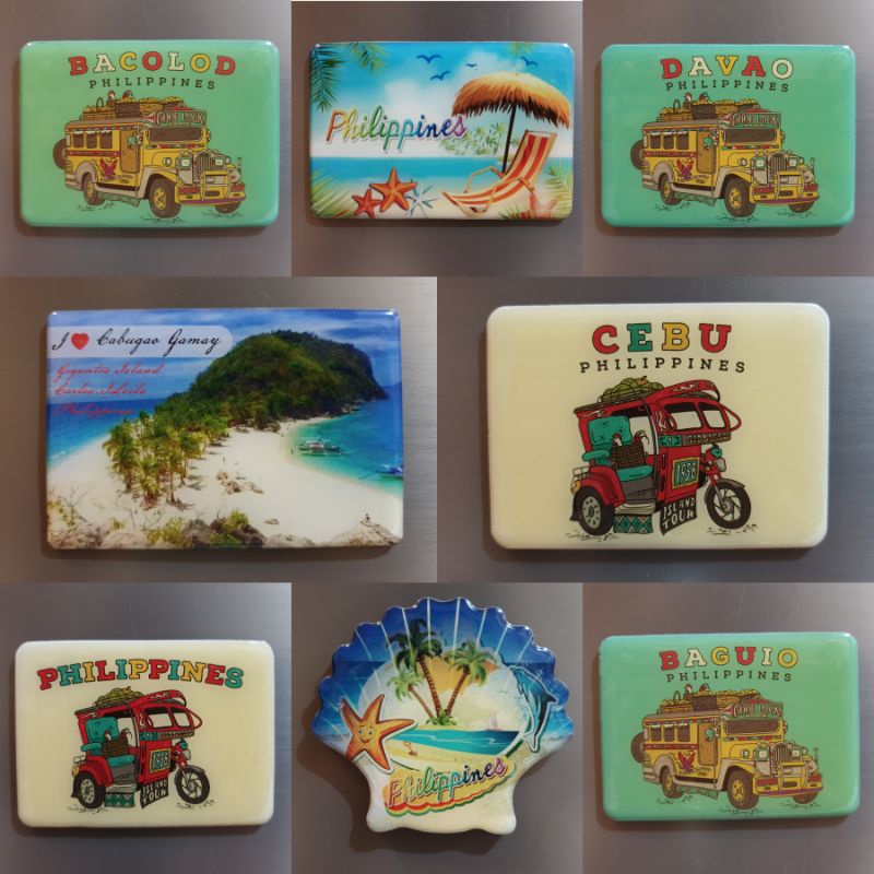 Plastic Jelly Ref Magnets Philippine Destinations | Shopee Philippines